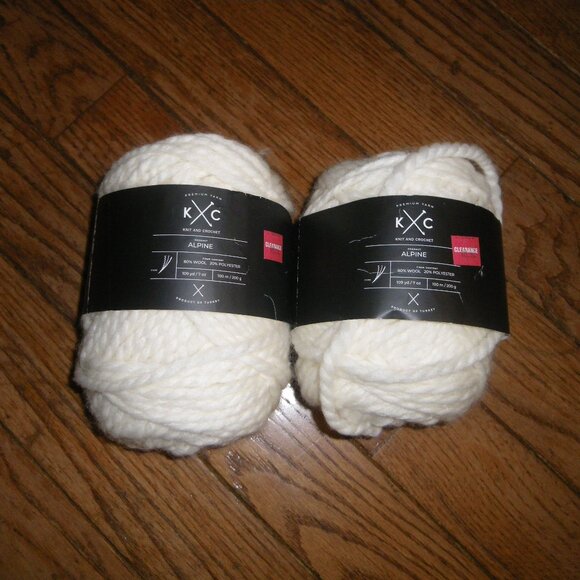 Knit & Crochet | Office | 2 Skeins Kc Knit Crochet Alpine Wool Blend ...